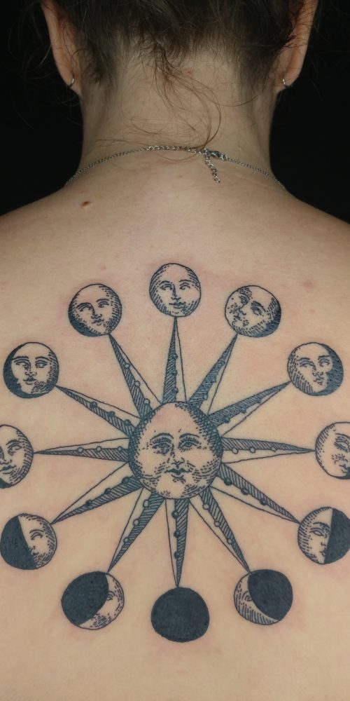 HIDDEN MOON TATTOO | Vivian Tattoo
